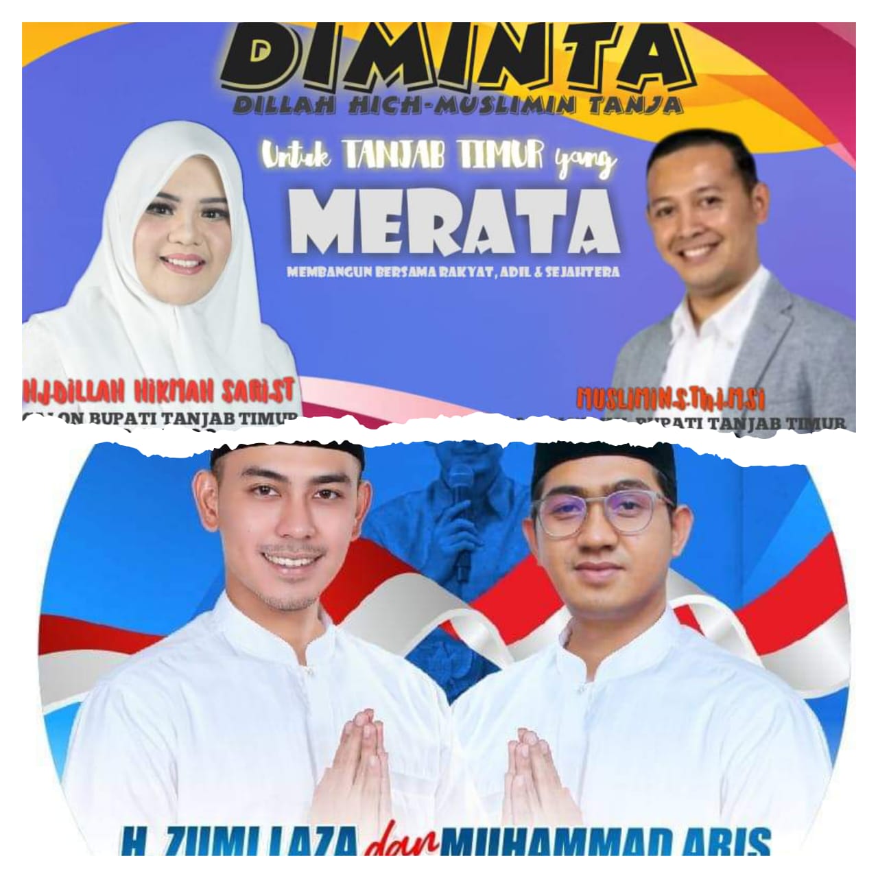 Perbandingan Kekuatan dan Kelemahan Pasangan Kandidat Pilkada Tanjab Timur : Dillah - Muslimin ...